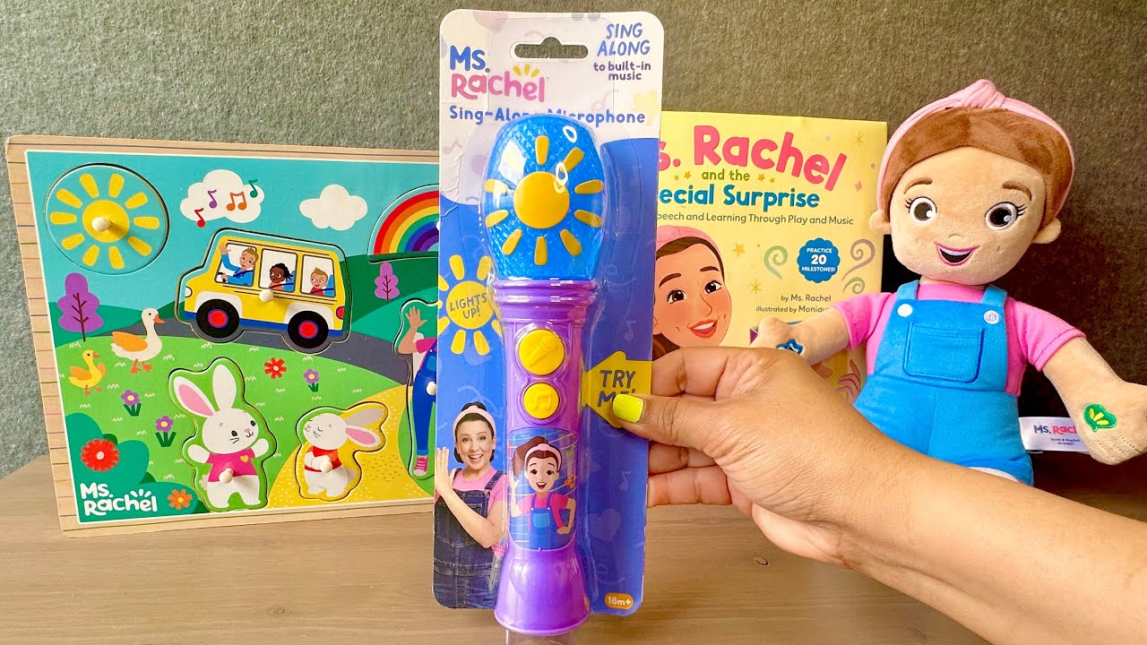 ASMR Unboxing Ms Rachel Sing-Along Microphone - YouTube