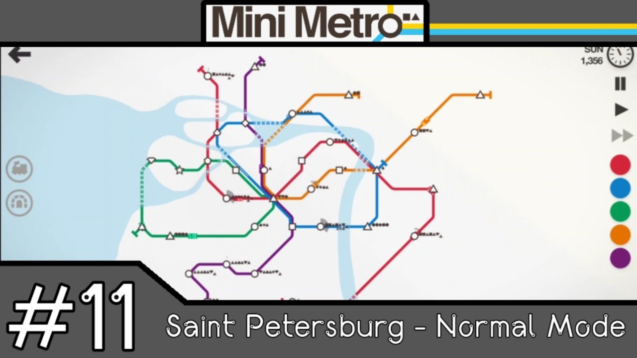 Mini Metro - #11 - Saint Petersburg - Normal Mode + NO COMMENTARY - YouTube