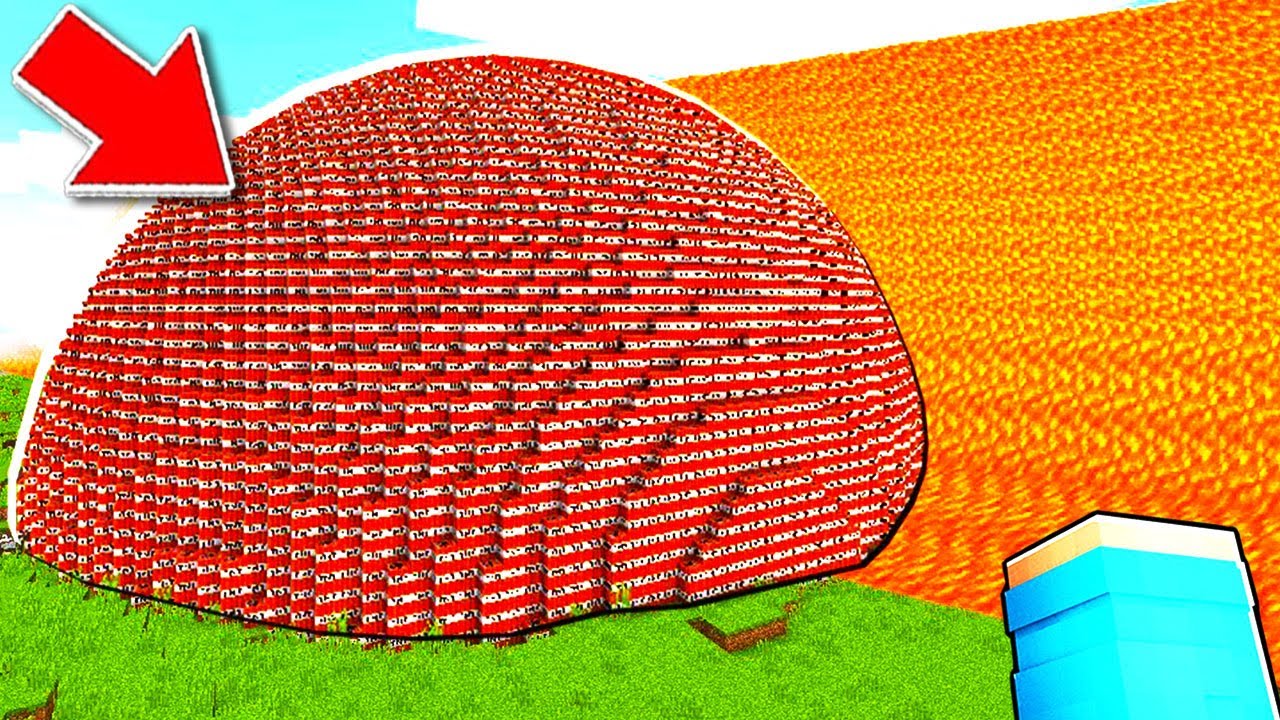 LAVA TSUNAMI vs TNT BALL in Minecraft! - YouTube