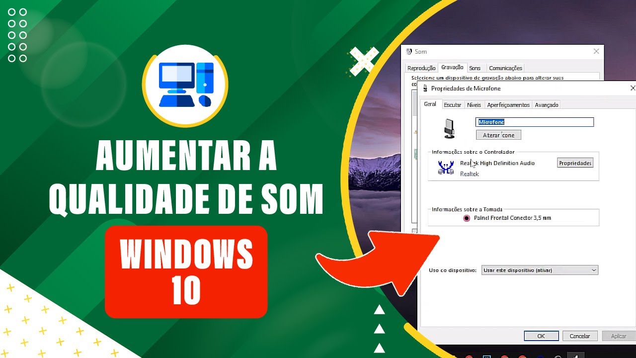 Como ajustar o microfone no Windows 10 para melhorar a qualidade de som ...