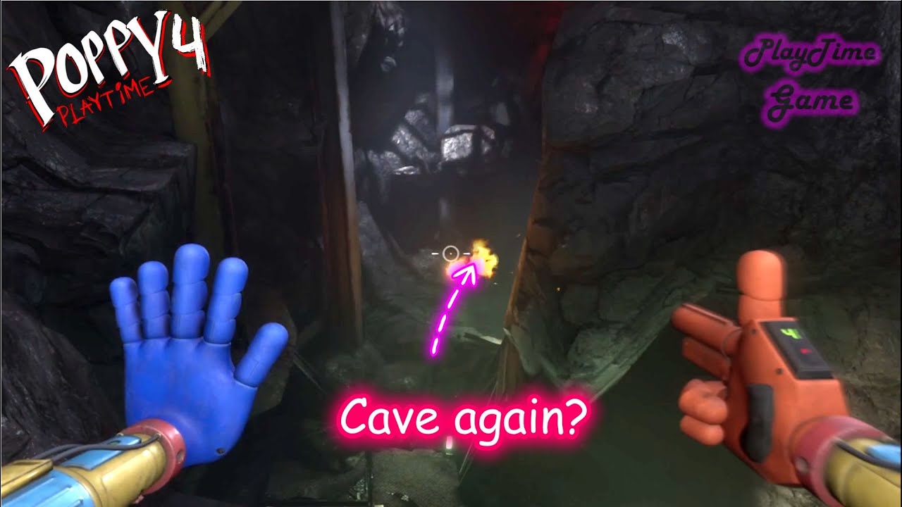 Cave again. How to pass it / Poppy Playtime: chapter 4 - YouTube