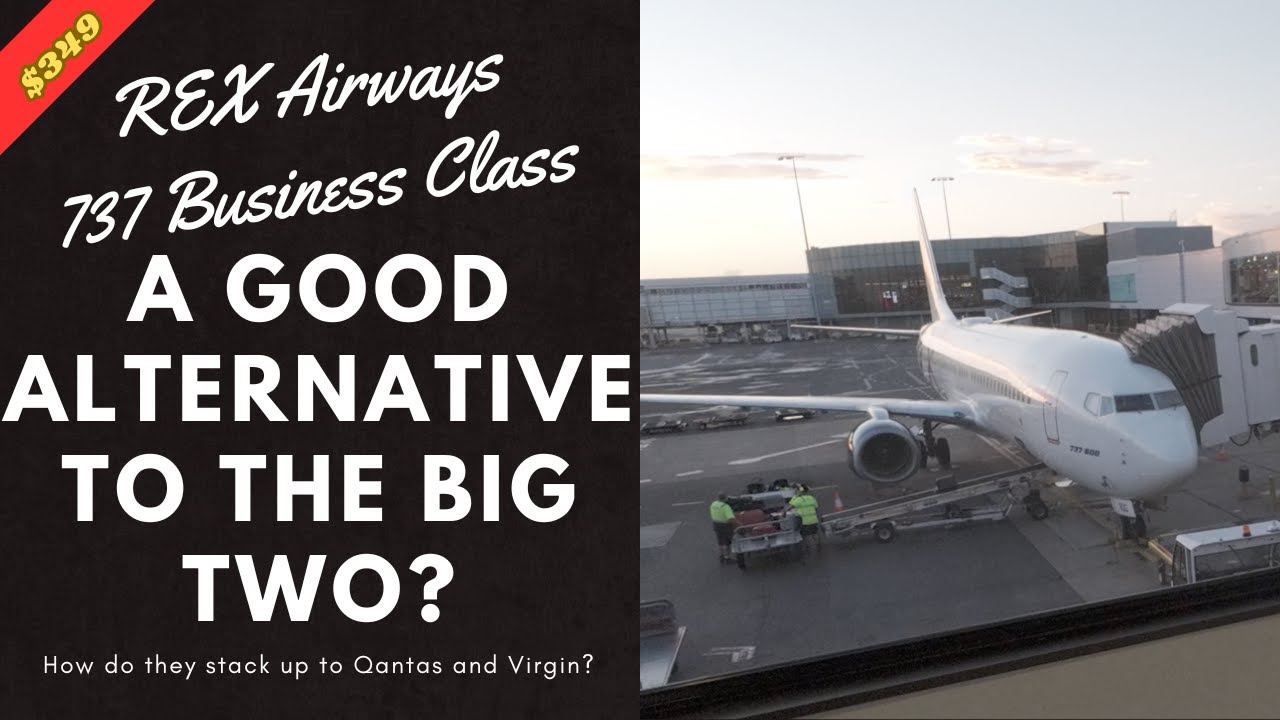 Rex (Regional Express) 737 Business Class - ZL161 Sydney to Melbourne ...