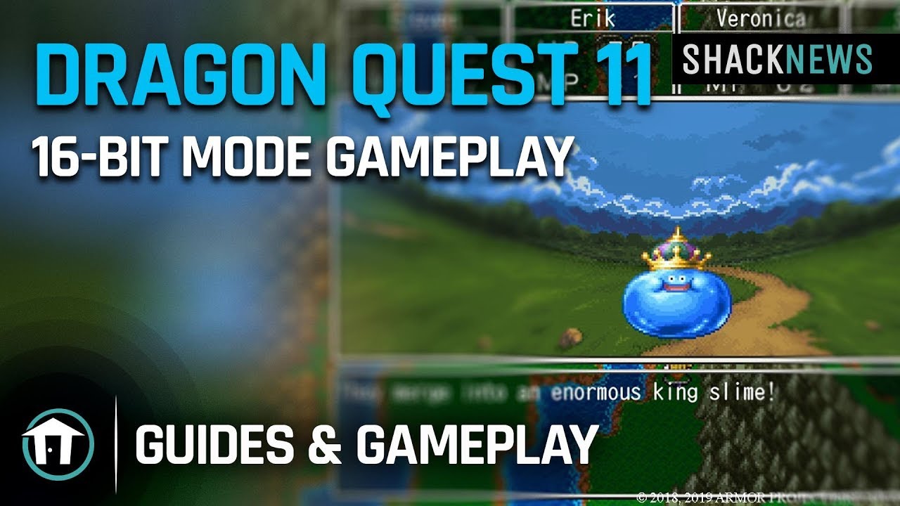 Dragon Quest 11 - 16-bit Mode Gameplay - YouTube