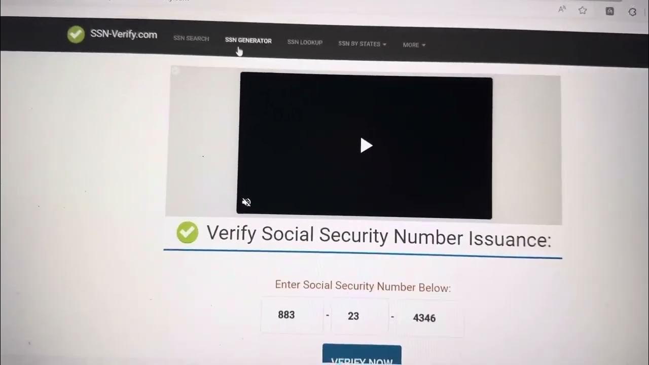 SSN VERIFYCOM REVIEW HOW TO CREATE A NEW CPN NUMBER - YouTube