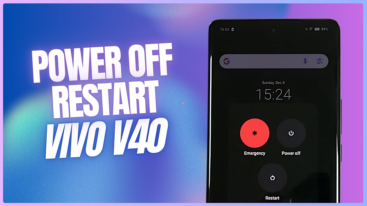 How to Power Off and Restart Vivo V40 - YouTube