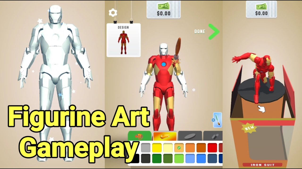 Figurine Art Game Gameplay - YouTube