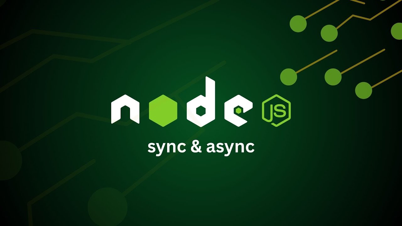 2 Node Js Course Sync And Async Youtube 9739