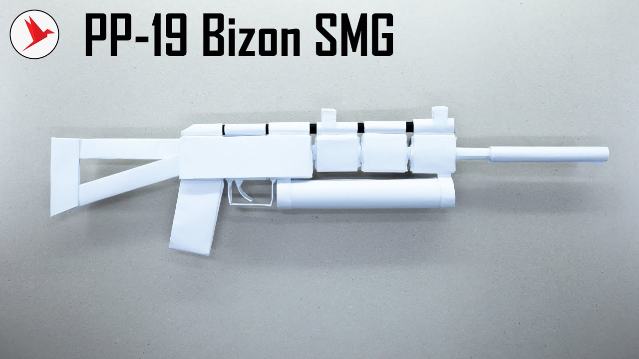 💥Origami Weapons - BISON Submachine Gun Paper Craft Tutorial - YouTube