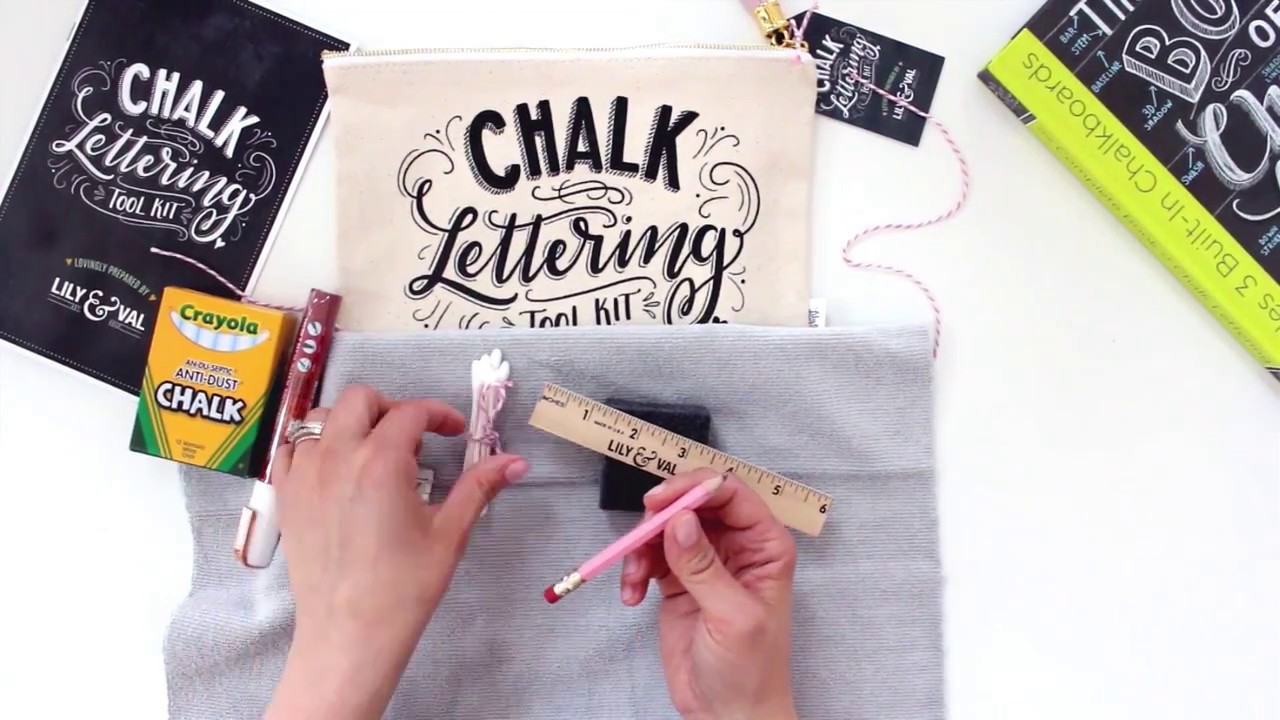 Chalk Lettering Tool Kit, tutorial and how to guide by Valerie McKeehan ...
