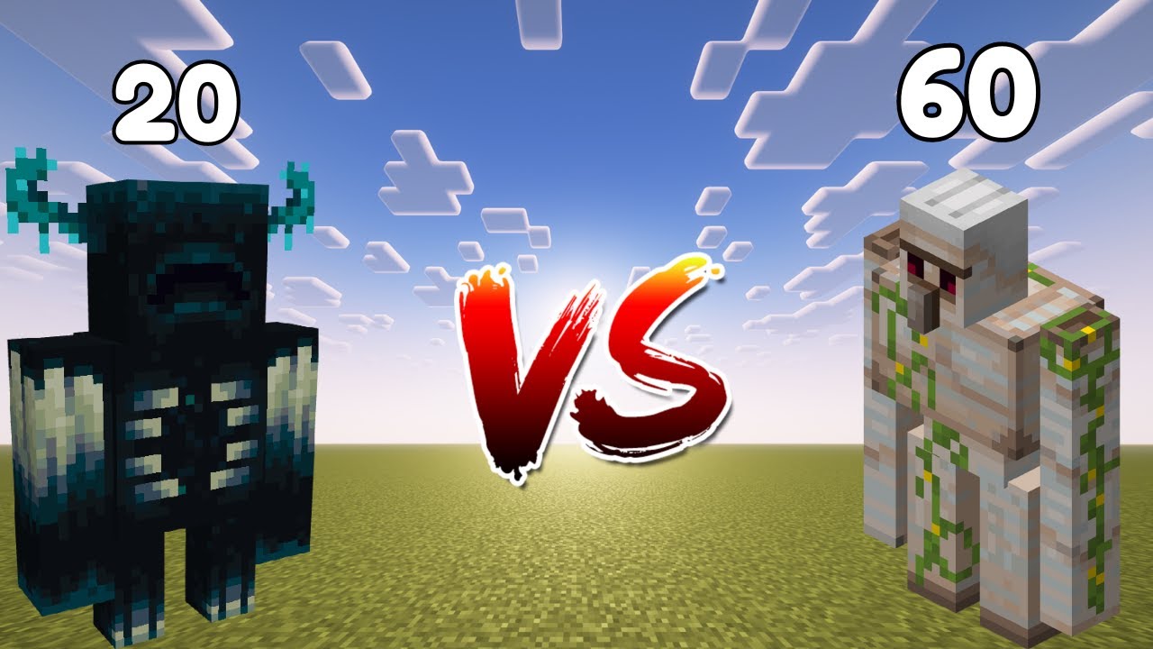 WARDEN VS IRON GOLEM | MINECRAFT | - YouTube