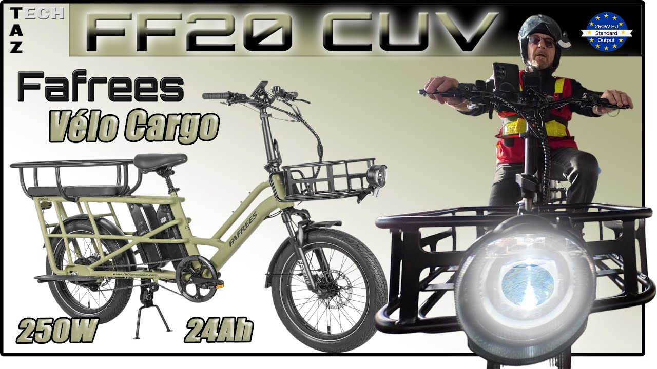 Fafrees FF20 CUV vélo cargo VAE - Spacieux, confortable et LEGAL ...