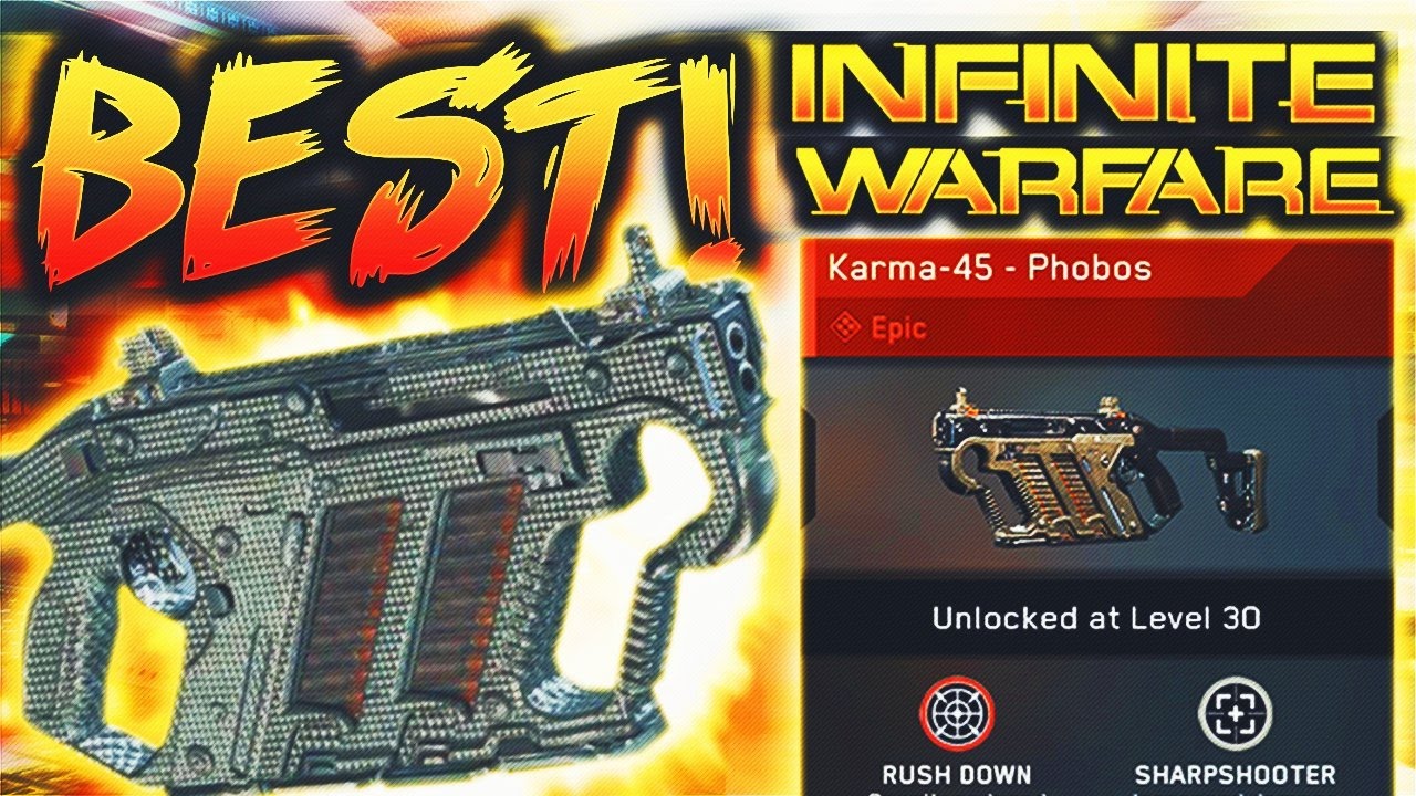 BEST GUN IN INFINITE WARFARE! - "EPIC KARMA-45" BEST WEAPON IN COD IW ...