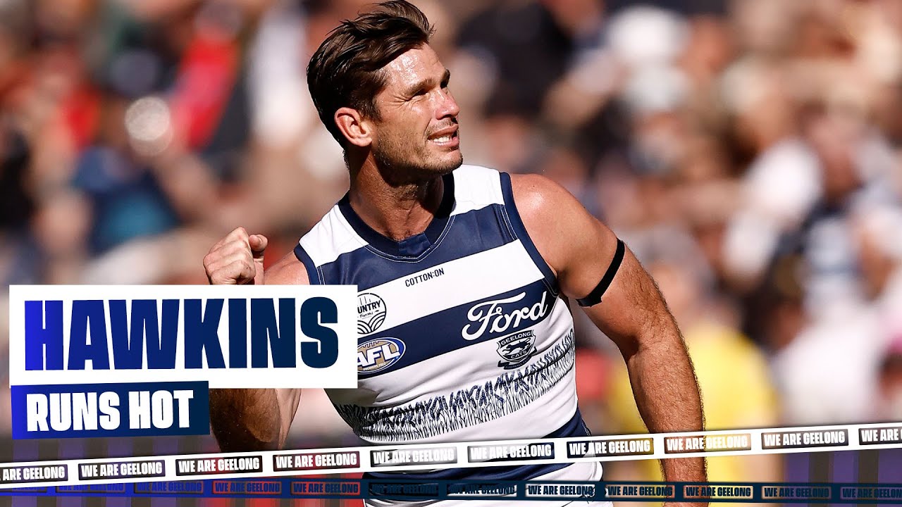 Tom Hawkins Kicks Career Best 8 Goals | Round 7, 2023 - YouTube