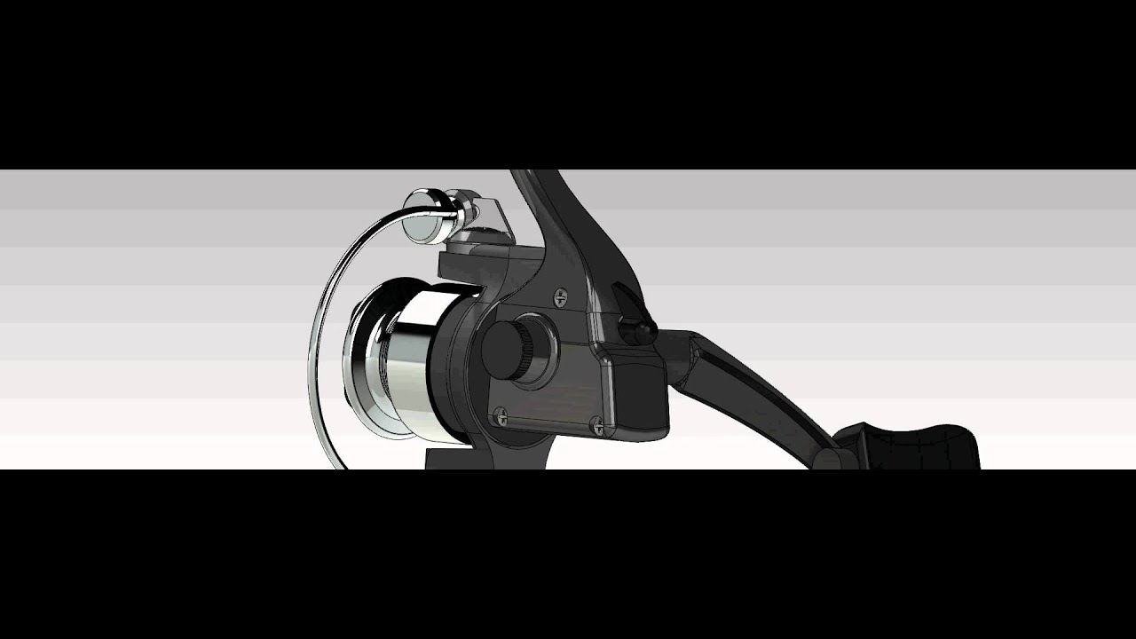 SOLIDWORKS 2012 FISHING REEL - YouTube