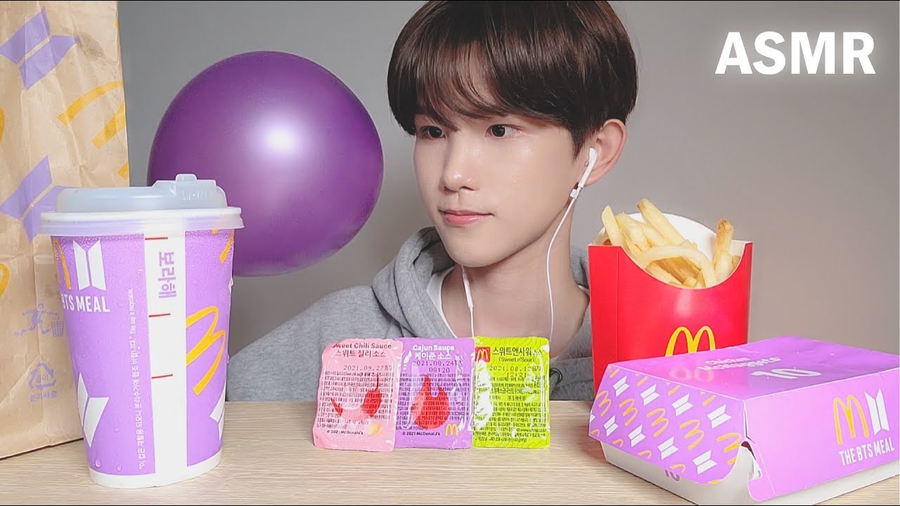 [SUB ️] McDonald’s BTS Meal Mukbang | 맥도날드 BTS 세트 먹방 | Eating Sounds ...