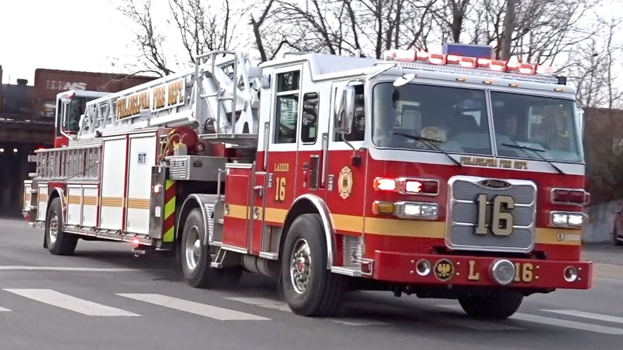 PFD Ladder 16 Responding - YouTube