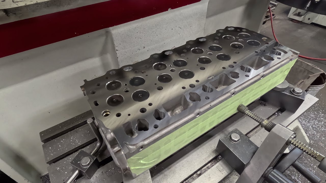 DURAMAX CYLINDER HEAD RESURFACING!! - YouTube