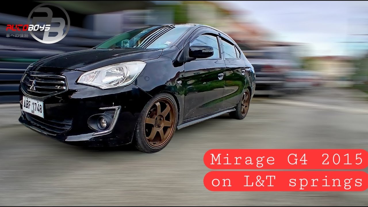 Mirage G4 2015 on L&T lowering springs by autoboys. - YouTube