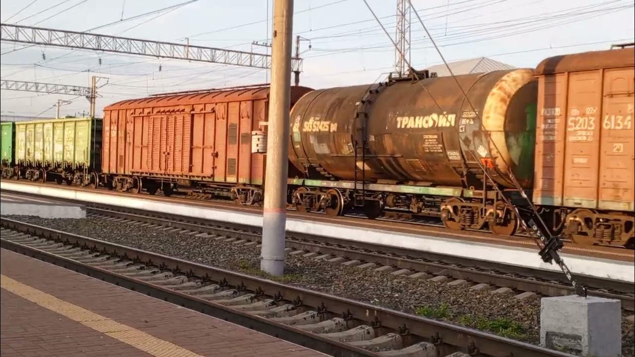 2ЭС6 - 664 с 2ЭС6 - 405 шустрый грузовой. - YouTube