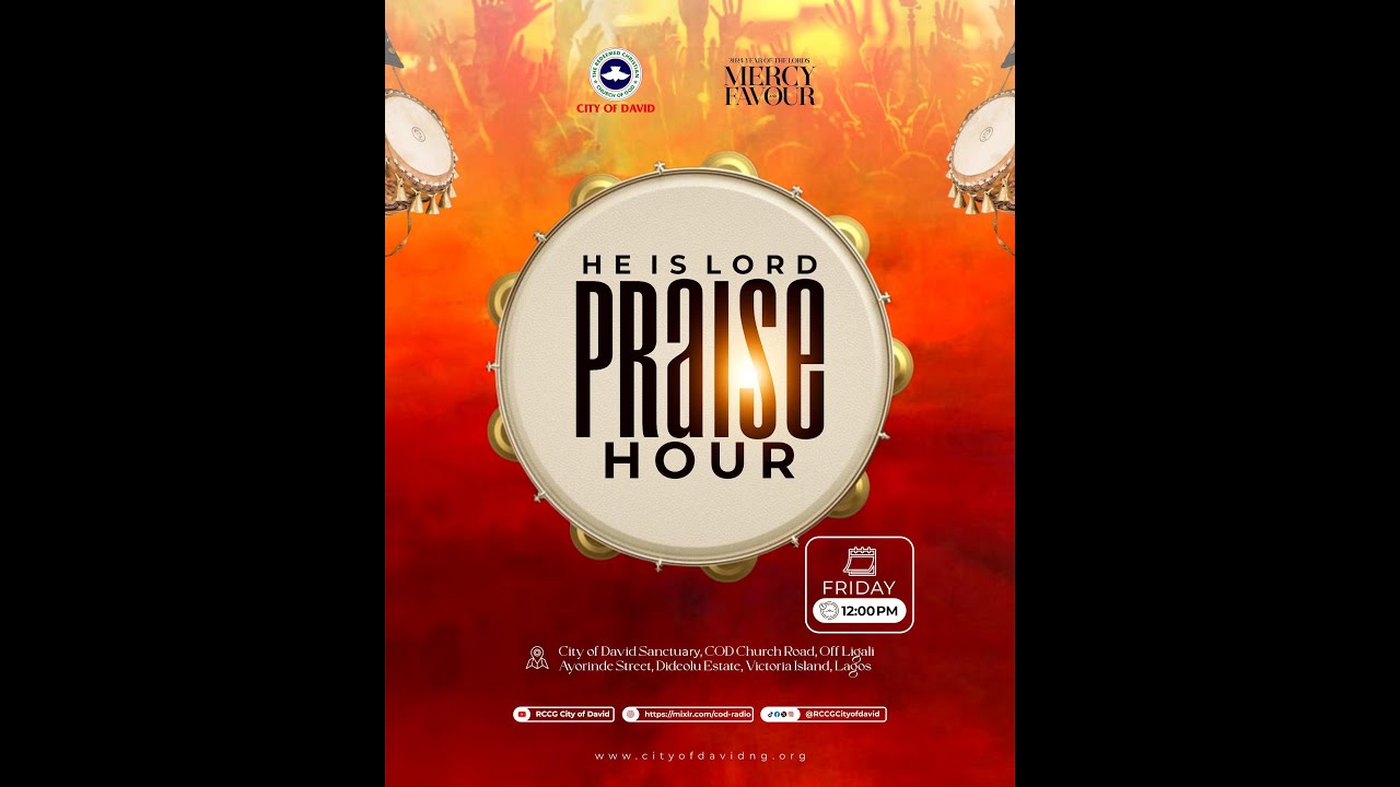 He is Lord Praise Hour (20/12/2024) 12:00PM WAT - YouTube