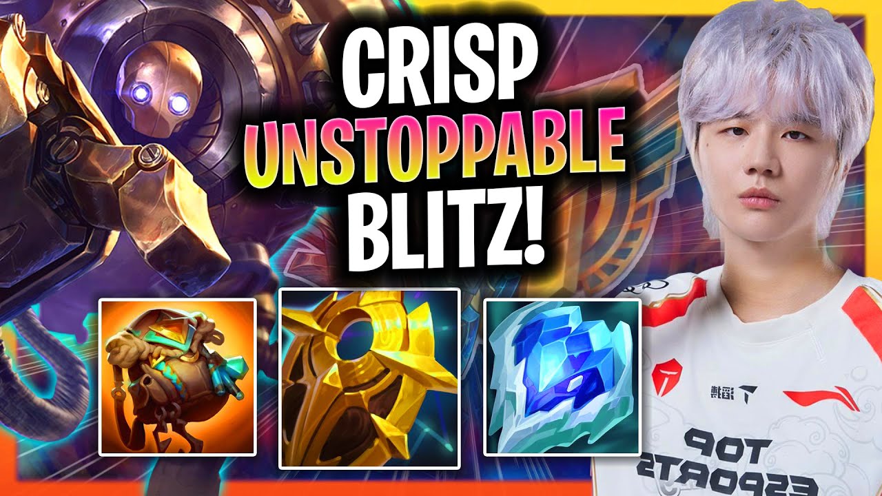 TES CRISP IS UNSTOPPABLE WITH BLITZCRANK! | TES Crisp Plays Blitzcrank ...