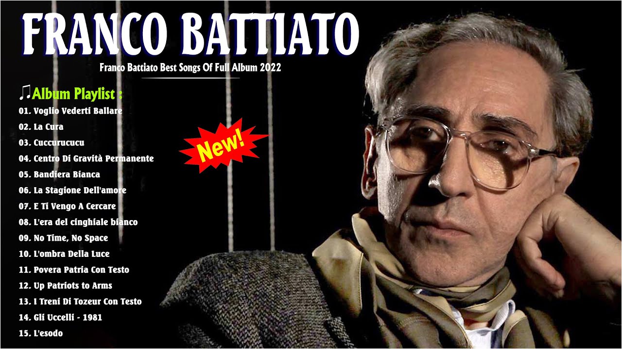 Franco Battiato Album Mix || Le Canzoni Più Belle Di Franco Battiato💛 ...
