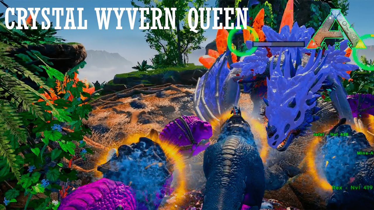 ARK SURVIVAL EVOLVED - CRYSTAL WYVERN QUEEN DEATH - MUERTE DE CRYSTAL ...