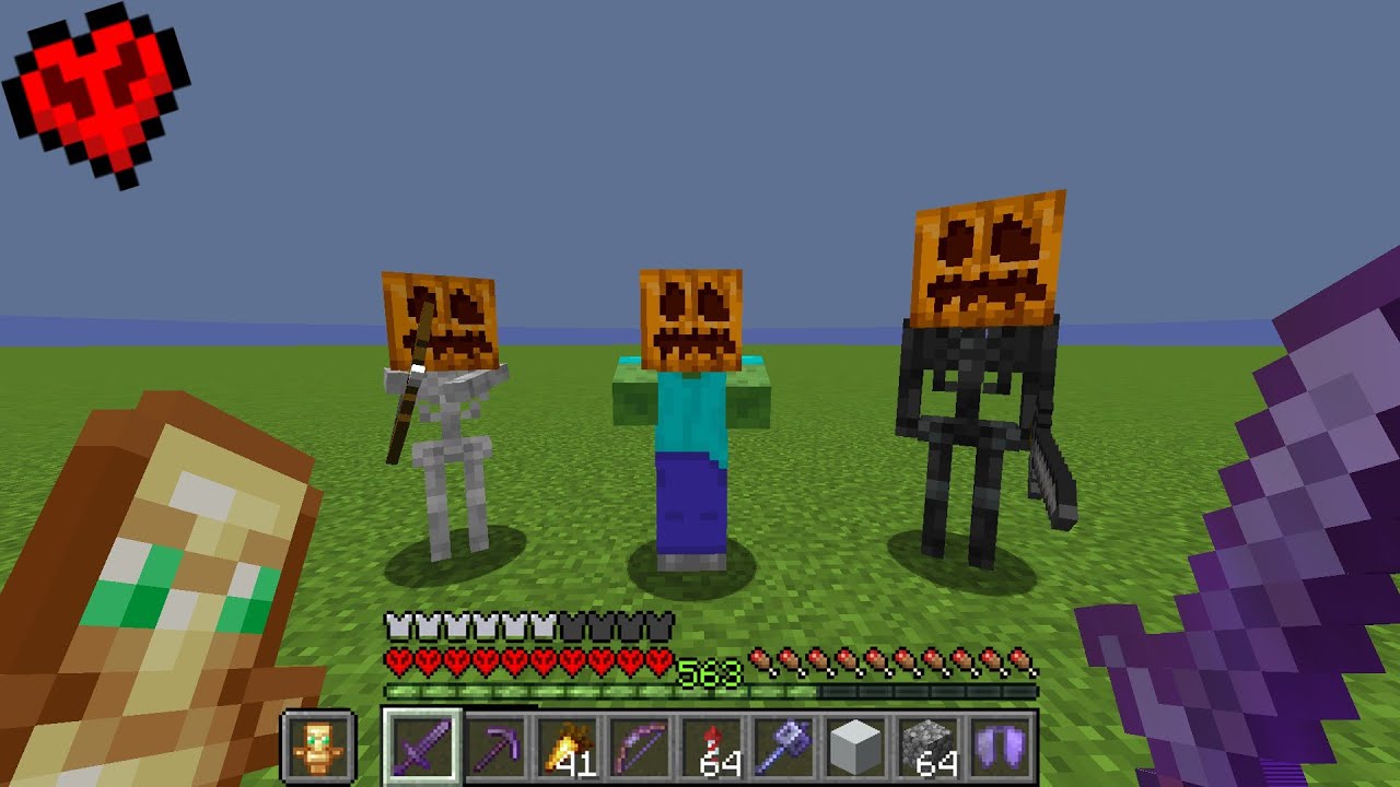 I Collected EVERY Halloween Mob in Minecraft Hardcore! - YouTube