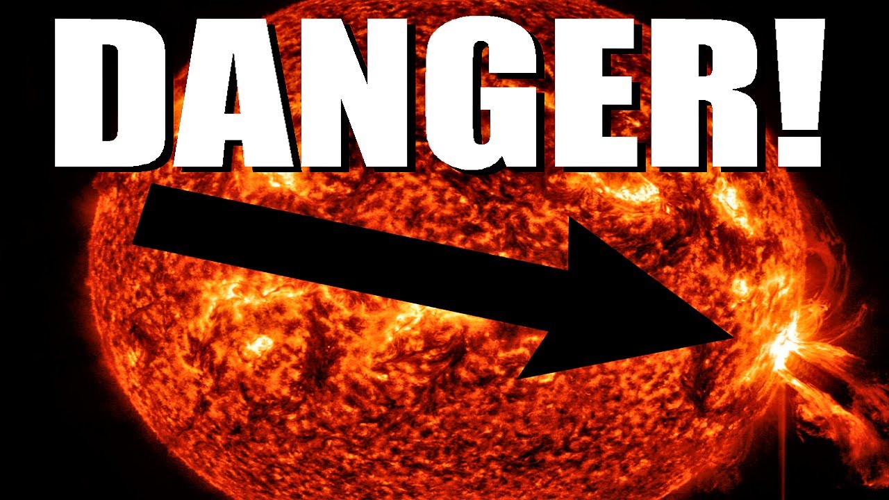 Large SOLAR FLARE! - Earth Inside the "Danger Zone" - YouTube