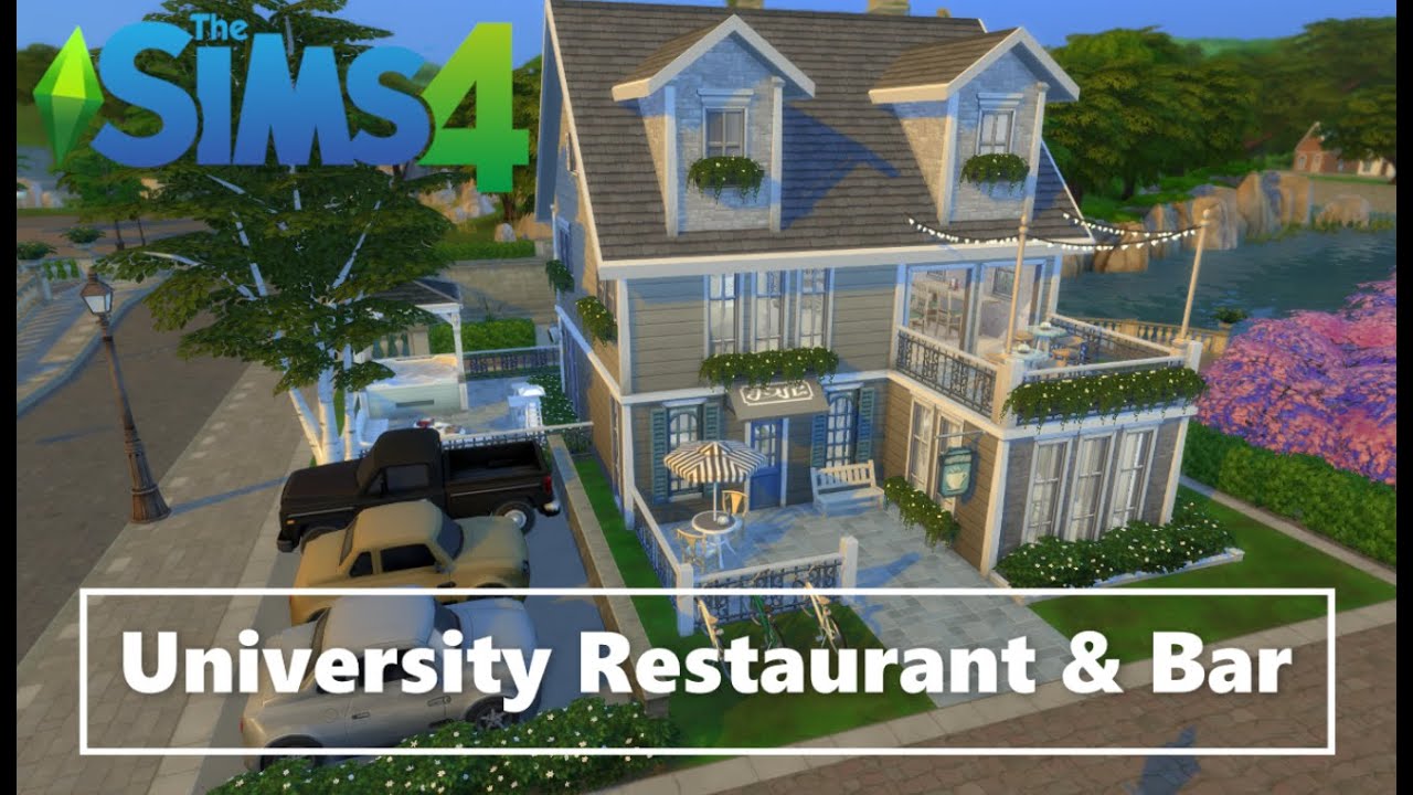 University Restaurant & Bar || No CC || The Sims 4 || Stop Motion Build ...