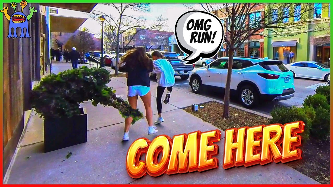 Bushman Prank She Almost Peed Herself Youtube