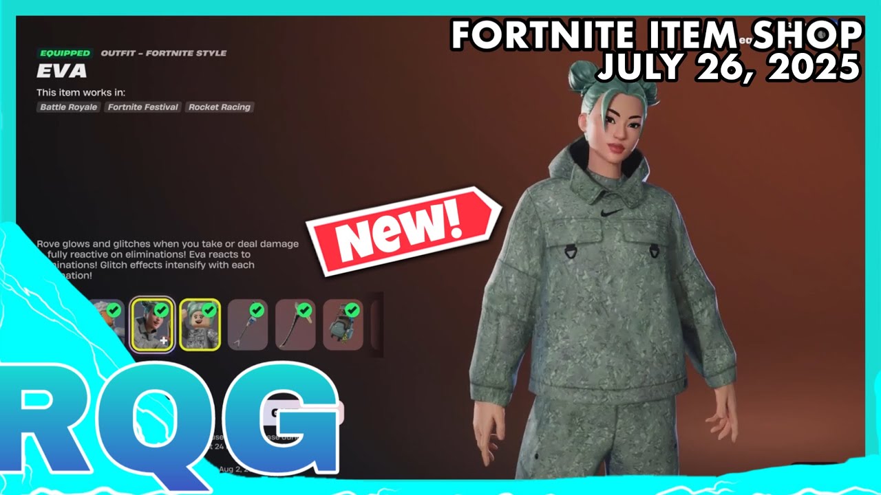 *NEW* EVA & ROVE NIKE SKINS ARE HERE! FORTNITE ITEM SHOP (July 26, 2025 ...