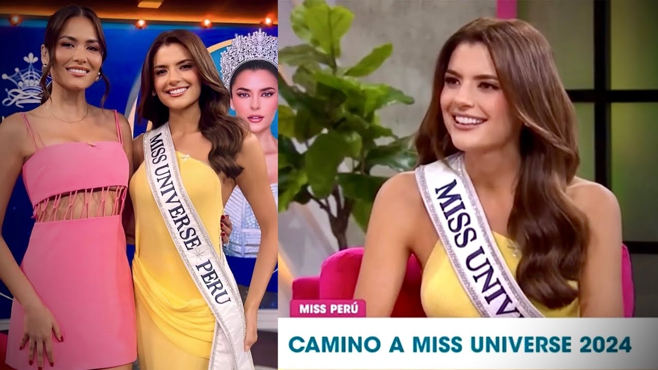 Miss Peru 2024 | Tatiana Calmell | Entrevista en Hoy Dia Telemundo ...