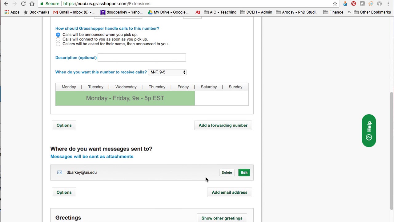 How to configure the Grasshopper Phone System - YouTube