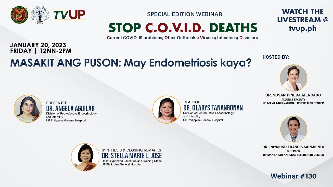 Webinar #130 | “MASAKIT ANG PUSON: May Endometriosis kaya?” - YouTube