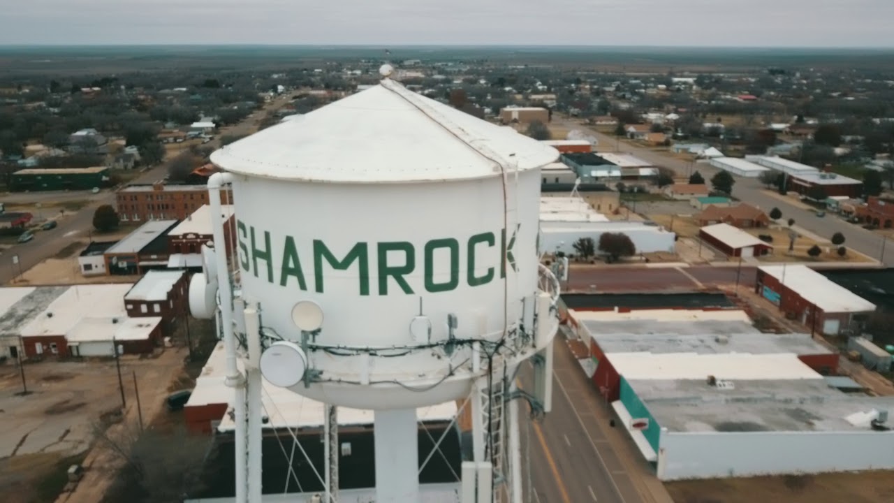 Shamrock Tx.Water Tower by drone - YouTube