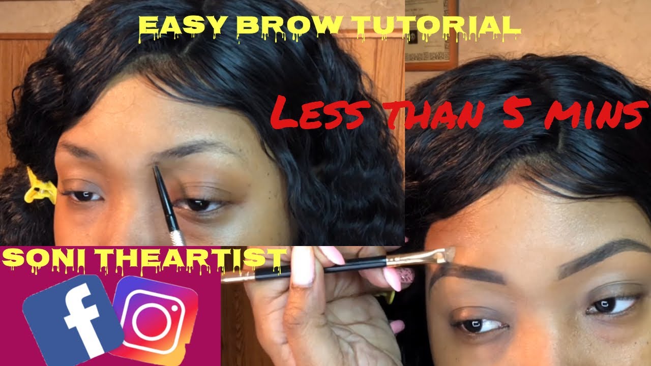 QUICK, Easy EyeBrow Tutorial | Beginner Friendly| Soni the artist - YouTube
