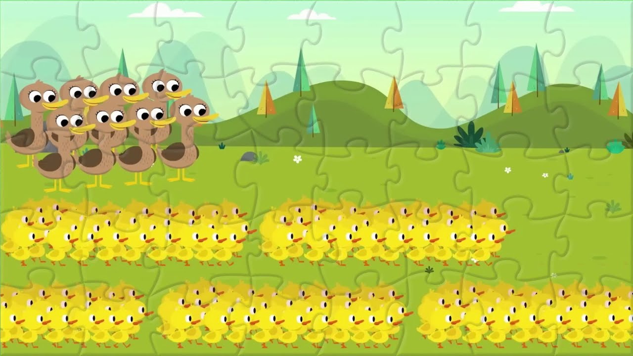 Puzzle 500 Little Ducks🐥 Super Simple Songs - Mrs Puzzle - YouTube