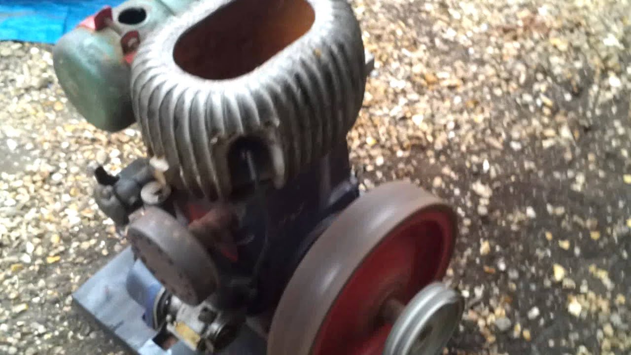 BARN FRESH WOLSELEY WDII 1.5HP WATER COOLED STATIONARY ENGINE - YouTube