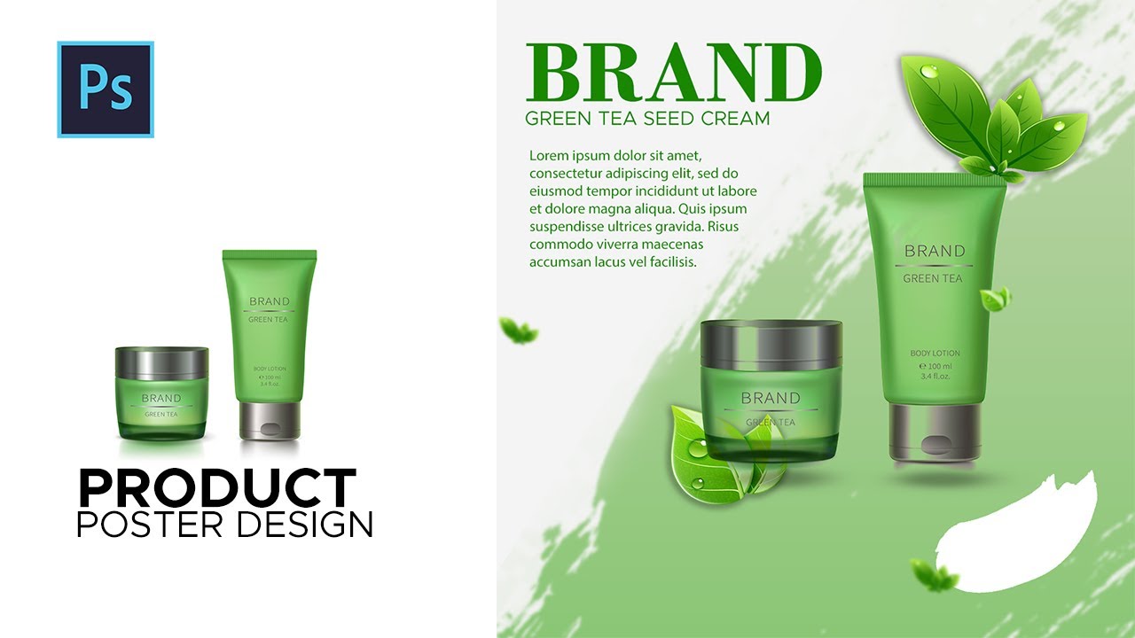 How to Create a Product Poster Design in Photoshop | PSD FILE FREE ...
