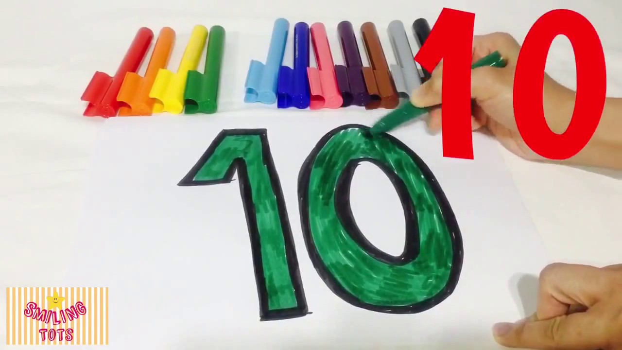 Number Drawing & Learning Fun. Learn 1-10. Learn to Write Numbers - YouTube
