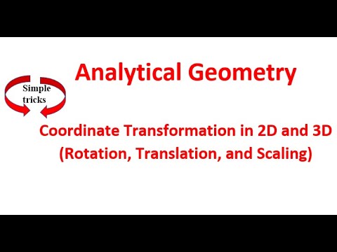 Coordinate Transformation Tutorial | 2D & 3D Transformations: Rotation, Translation, and Scaling ...