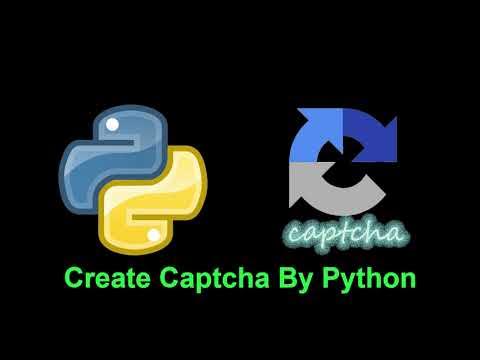 How To Create Captcha Text By Python Captcha library - YouTube