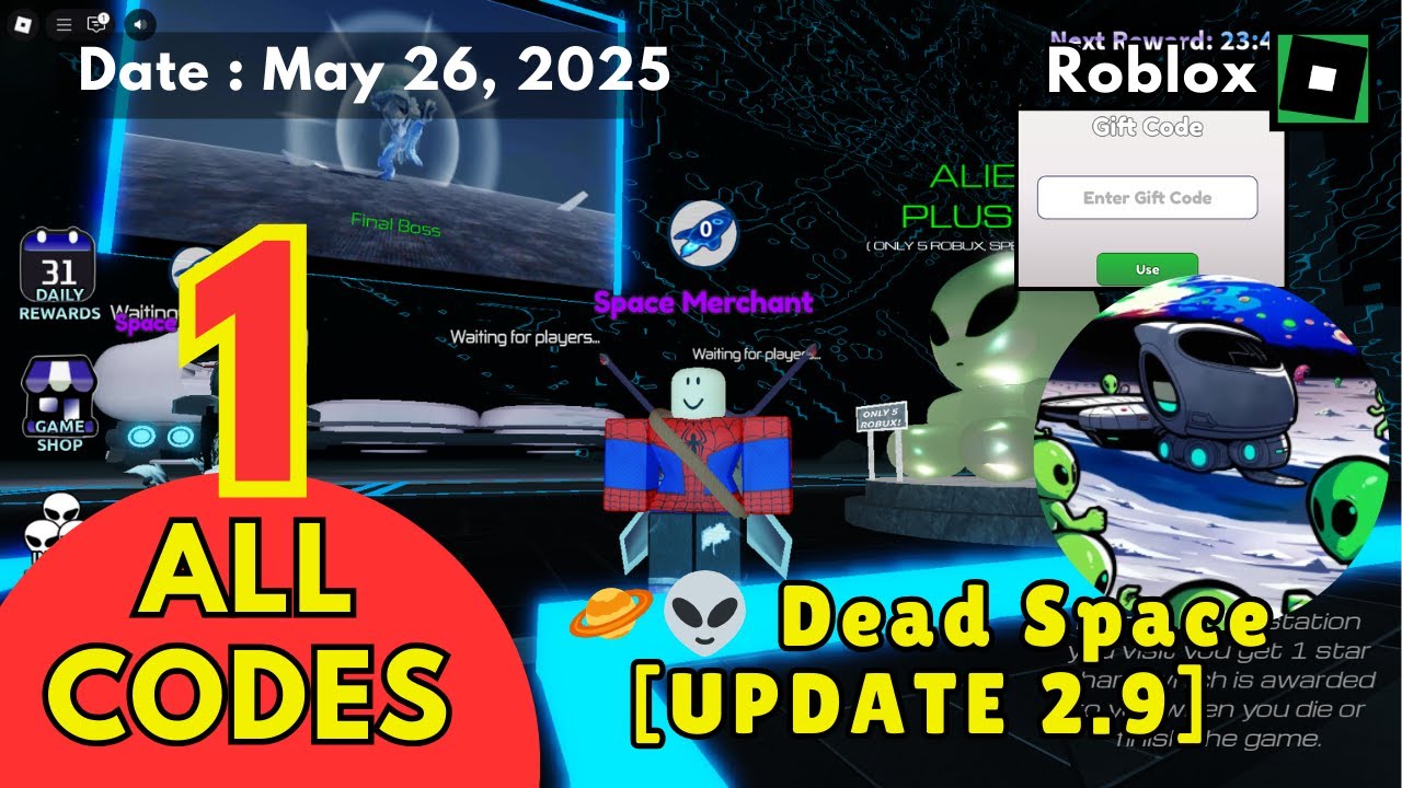 ALL Working Codes | Semua Kode Dead Space UPDATE 2 9 Roblox, May 26 ...