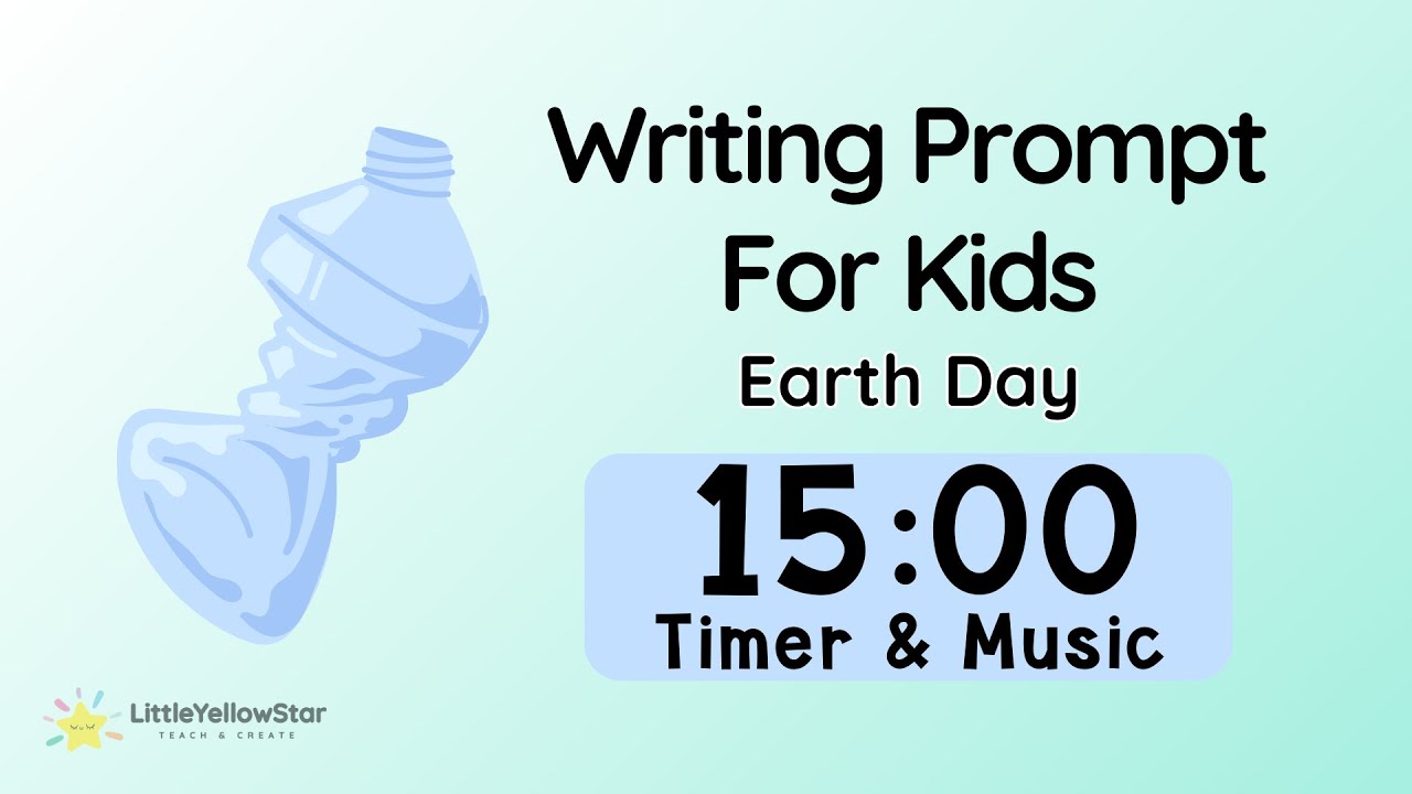 Earth Day Writing Prompt For Kids With Timer and Music | Creative ...