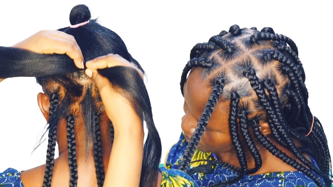 How to Make Medium Box Braids | 3 Grip Methods - YouTube