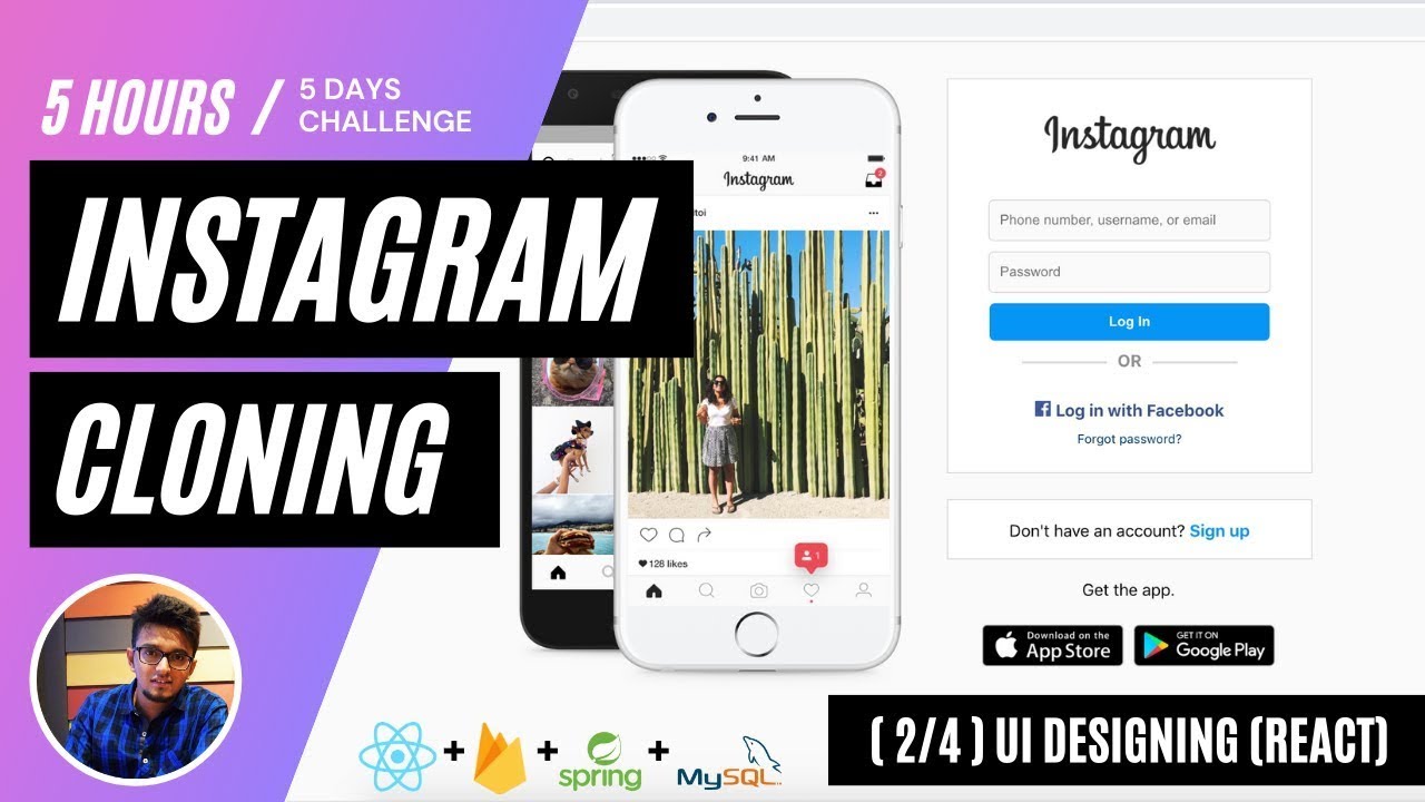 馃敶 Instagram Cloning 24 Using React Complete Ui Development Youtube