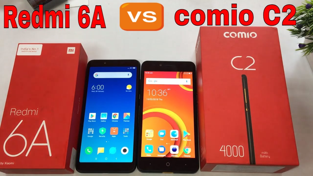 Redmi 6A Vs Comio C2 Unboxing Reviews And Camera Test in Hindi - YouTube