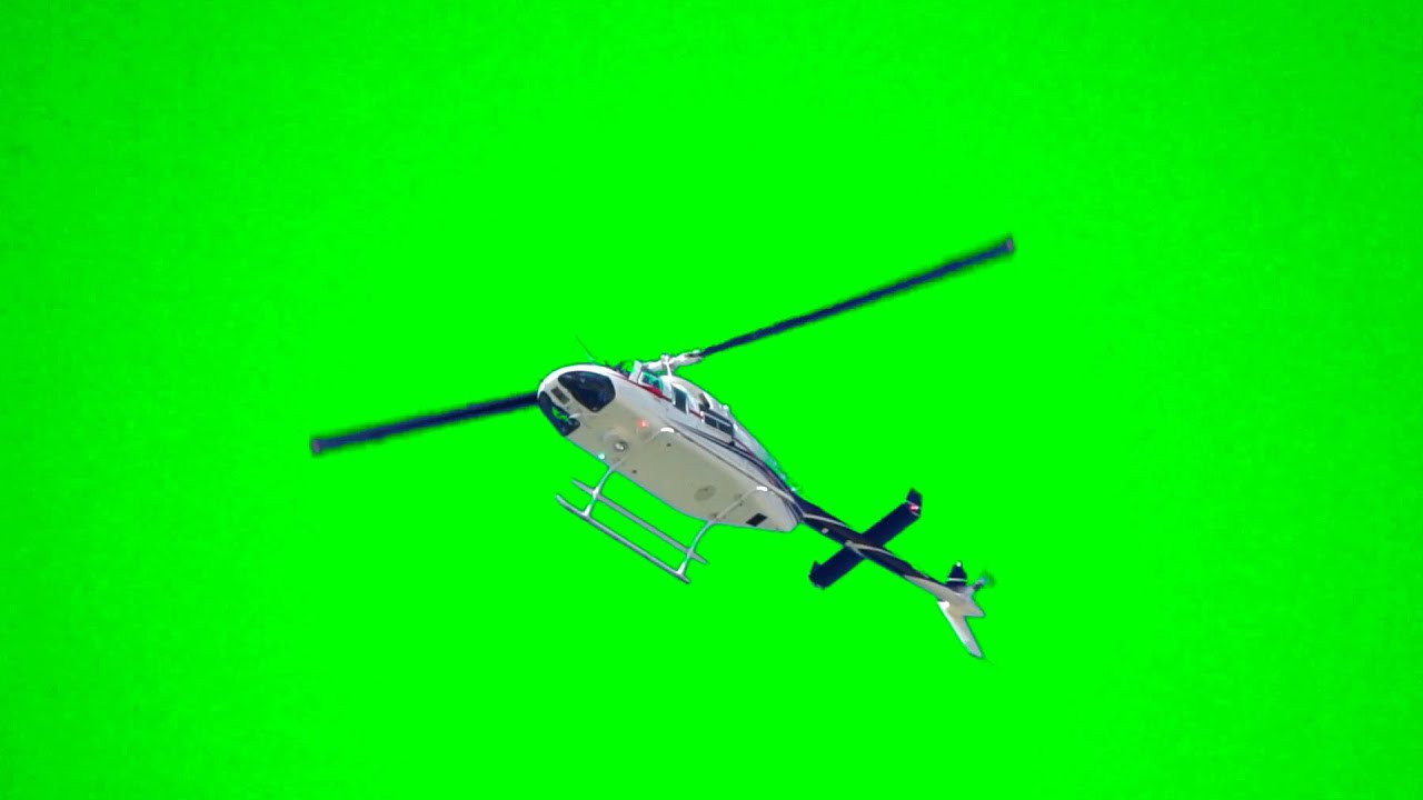HD Green screen helicopter video - YouTube