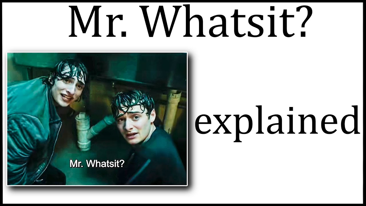 Mr. Whatsit? | Stranger things meme - YouTube